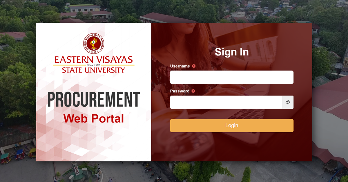 EVSU Procurement Web Portal